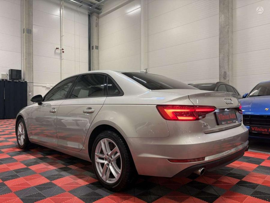 Grey Audi A4 2017 in Vilnius, with an engine capacity of 1.98 L and mileage of 98 thousand km for 15990 €, photo 7 on AUTOMOTO.COM.LV
