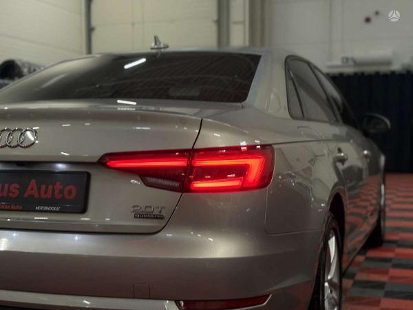 Grey Audi A4 2017 in Vilnius, with an engine capacity of 1.98 L and mileage of 98 thousand km for 15990 €, photo 8 on AUTOMOTO.COM.LV