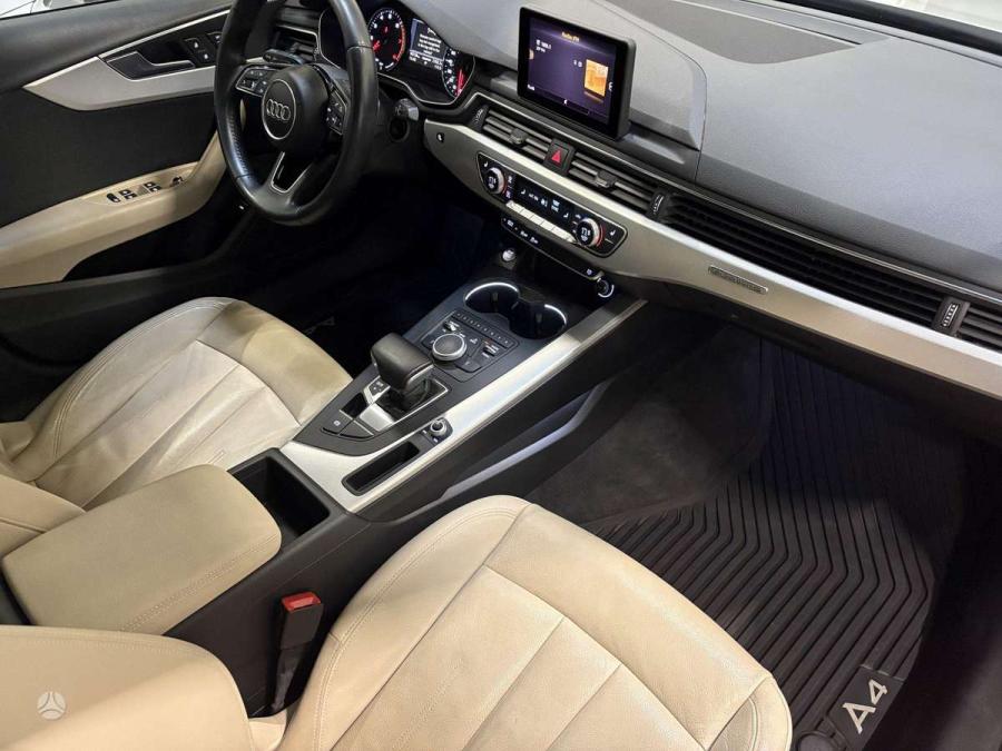 Grey Audi A4 2017 in Vilnius, with an engine capacity of 1.98 L and mileage of 98 thousand km for 15990 €, photo 17 on AUTOMOTO.COM.LV