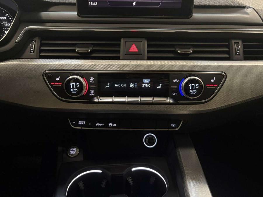Grey Audi A4 2017 in Vilnius, with an engine capacity of 1.98 L and mileage of 98 thousand km for 15990 €, photo 25 on AUTOMOTO.COM.LV