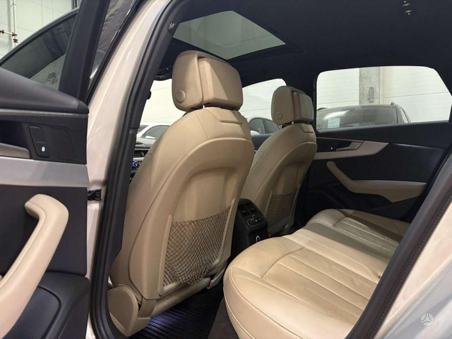 Grey Audi A4 2017 in Vilnius, with an engine capacity of 1.98 L and mileage of 98 thousand km for 15990 €, photo 31 on AUTOMOTO.COM.LV