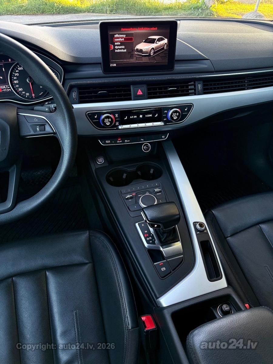 Grey Audi A4 2017 in Tallinn, with an engine capacity of 2.00 L and mileage of 121 thousand km for 16500 €, photo 11 on AUTOMOTO.COM.LV