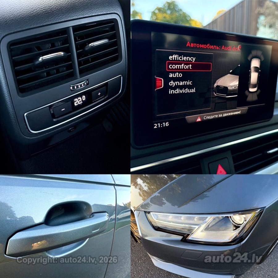 Grey Audi A4 2017 in Tallinn, with an engine capacity of 2.00 L and mileage of 121 thousand km for 16500 €, photo 14 on AUTOMOTO.COM.LV