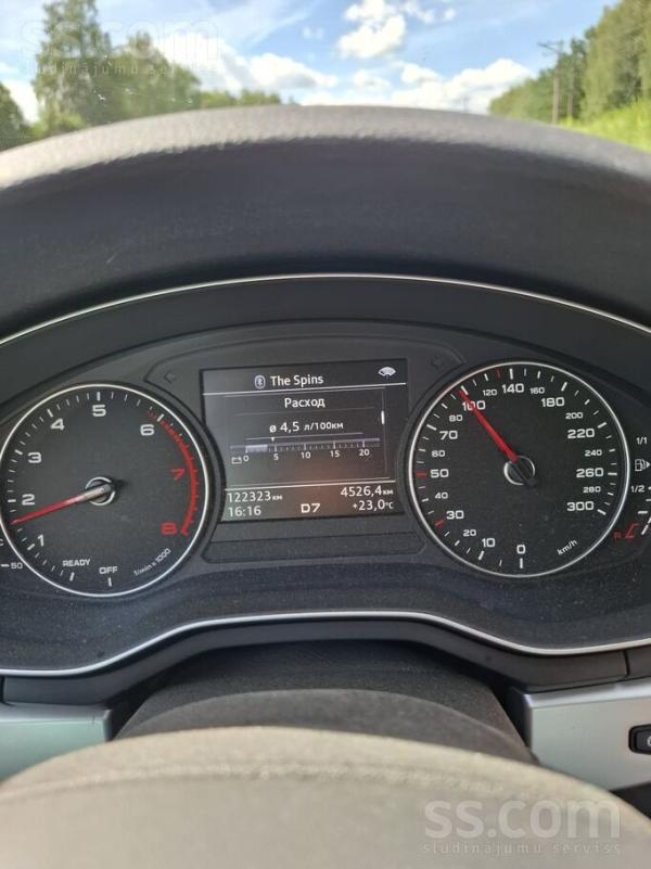 Audi A4 2017 in Riga on AUTOMOTO.COM.LV Grey Audi A4 2017 in Riga, with an engine capacity of 1.40 L and mileage of 164 thousand km for 15100 €, photo 11 on AUTOMOTO.COM.LV