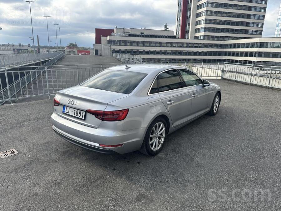 Pelēks Audi A4 2017 Rīga, ar dzinēja tilpumu 1.40 L un nobraukumu 220 tūkst. km par 14690 €, foto 6 vietnē AUTOMOTO.COM.LV