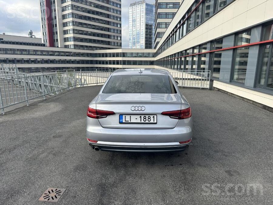 Pelēks Audi A4 2017 Rīga, ar dzinēja tilpumu 1.40 L un nobraukumu 220 tūkst. km par 14690 €, foto 7 vietnē AUTOMOTO.COM.LV
