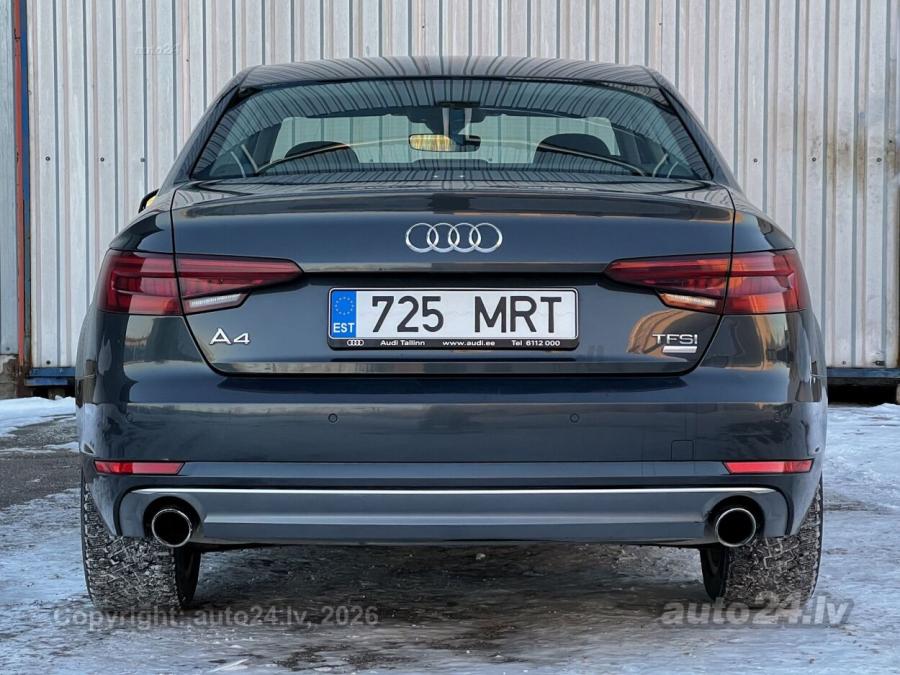 Pelēks Audi A4 2018 Tallina, ar dzinēja tilpumu 2.00 L un nobraukumu 118 tūkst. km par 16795 €, foto 6 vietnē AUTOMOTO.COM.LV