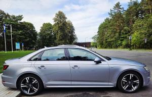 Grey Audi A4 2018 in Vilnius, with an engine capacity of 1.98 L and mileage of 160 thousand km for 12500 €, photo 4 on AUTOMOTO.COM.LV