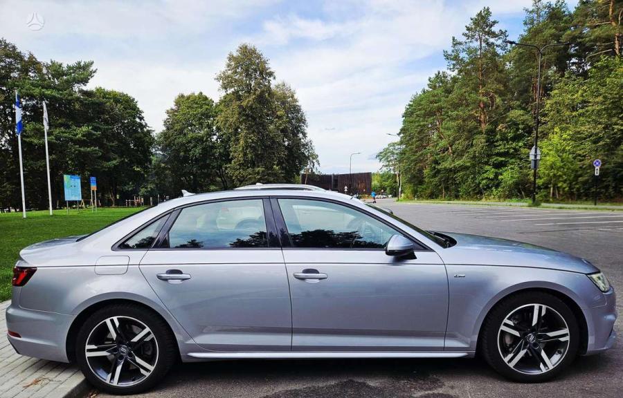 Grey Audi A4 2018 in Vilnius, with an engine capacity of 1.98 L and mileage of 160 thousand km for 12500 €, photo 4 on AUTOMOTO.COM.LV