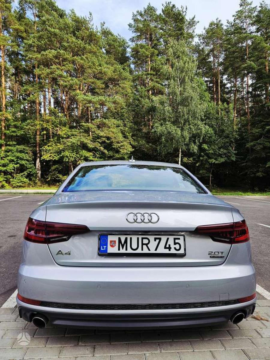 Grey Audi A4 2018 in Vilnius, with an engine capacity of 1.98 L and mileage of 160 thousand km for 12500 €, photo 6 on AUTOMOTO.COM.LV
