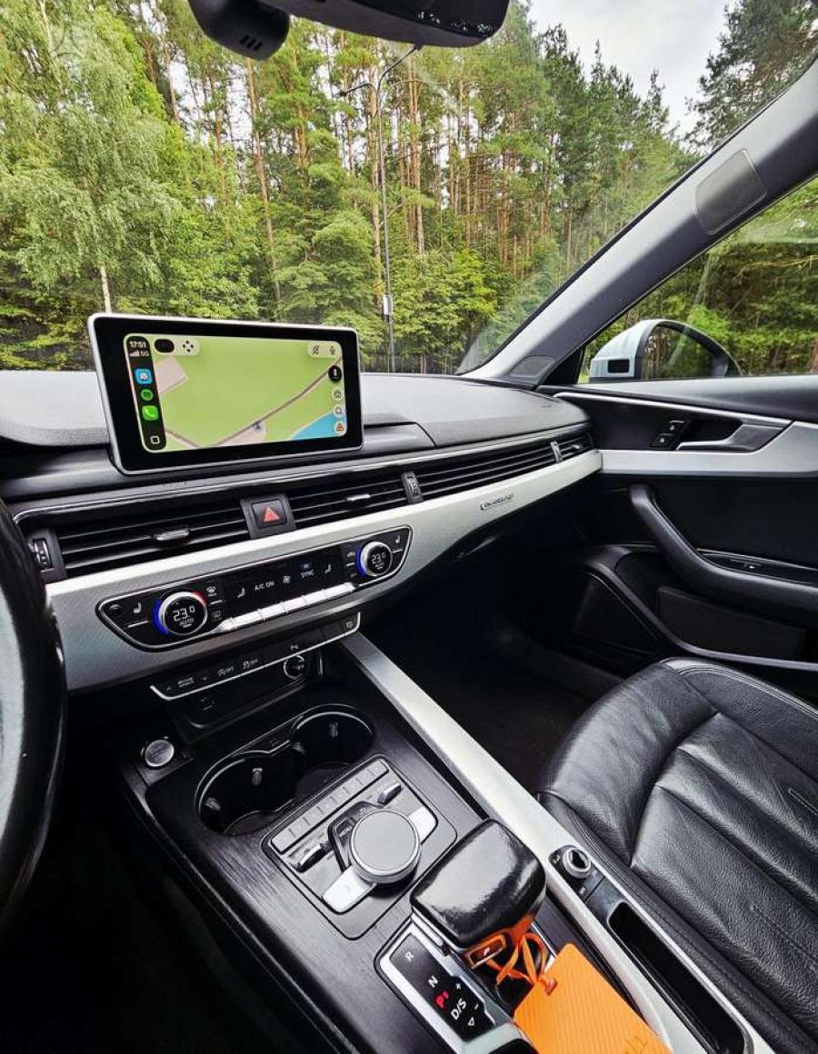 Grey Audi A4 2018 in Vilnius, with an engine capacity of 1.98 L and mileage of 160 thousand km for 12500 €, photo 13 on AUTOMOTO.COM.LV