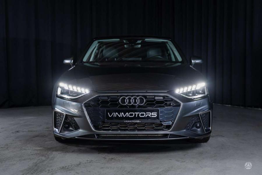 Grey Audi A4 2019 in Vilnius, with an engine capacity of 1.98 L and mileage of 99 thousand km for 23999 €, photo 3 on AUTOMOTO.COM.LV