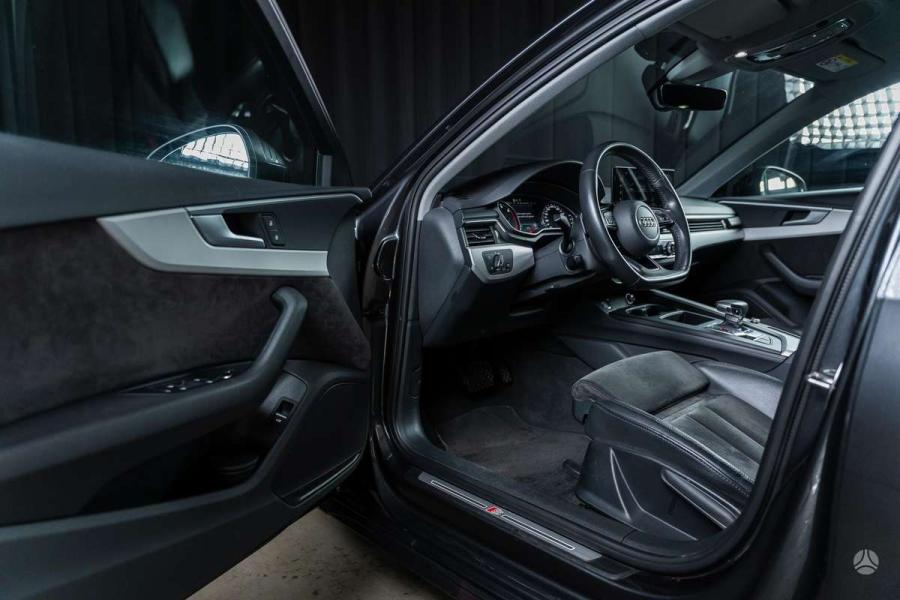 Grey Audi A4 2019 in Vilnius, with an engine capacity of 1.98 L and mileage of 99 thousand km for 23999 €, photo 18 on AUTOMOTO.COM.LV