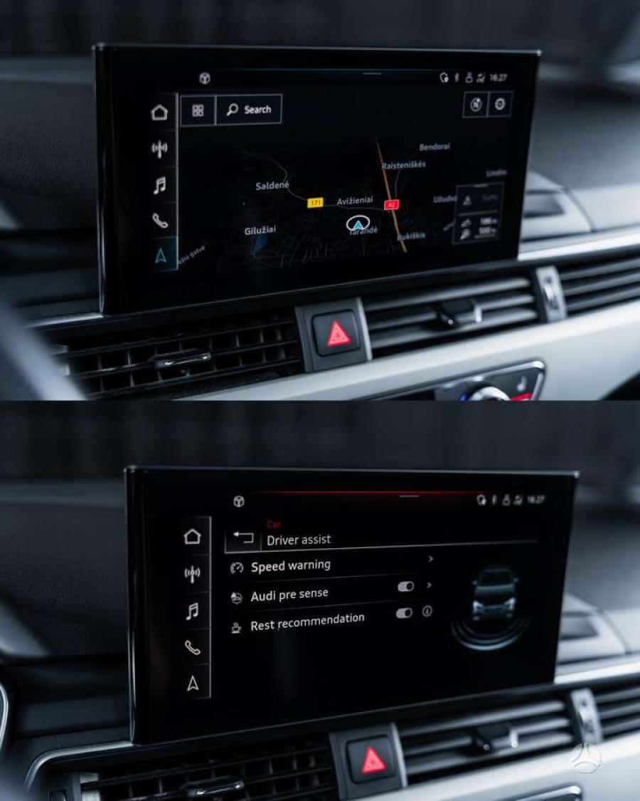 Grey Audi A4 2019 in Vilnius, with an engine capacity of 1.98 L and mileage of 99 thousand km for 23999 €, photo 24 on AUTOMOTO.COM.LV