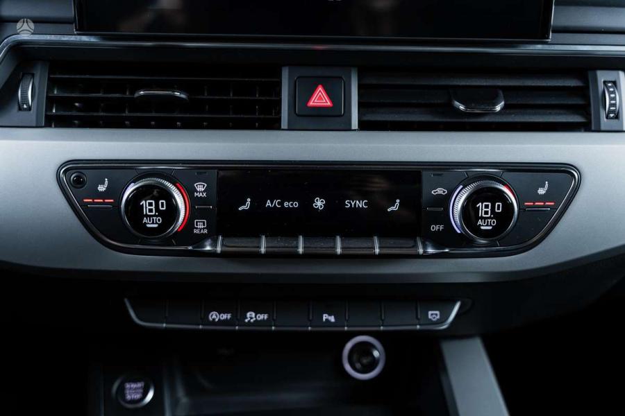 Grey Audi A4 2019 in Vilnius, with an engine capacity of 1.98 L and mileage of 99 thousand km for 23999 €, photo 26 on AUTOMOTO.COM.LV