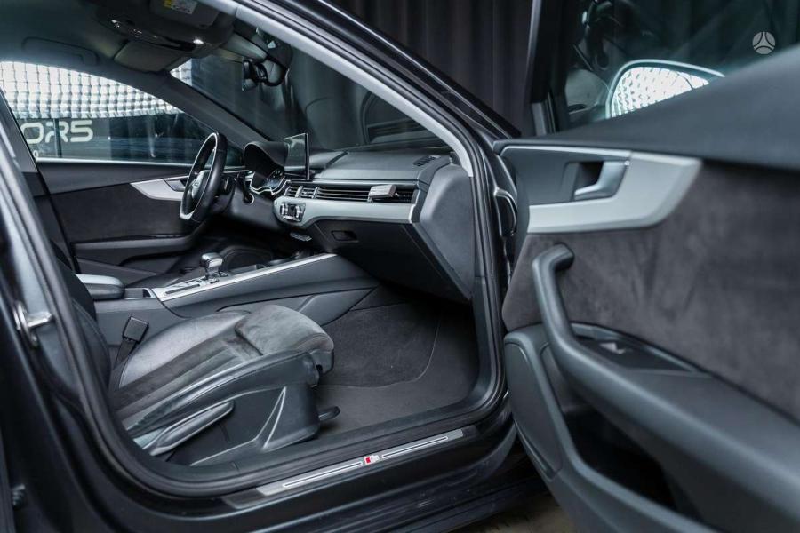 Grey Audi A4 2019 in Vilnius, with an engine capacity of 1.98 L and mileage of 99 thousand km for 23999 €, photo 28 on AUTOMOTO.COM.LV
