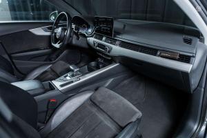 Grey Audi A4 2019 in Vilnius, with an engine capacity of 1.98 L and mileage of 99 thousand km for 23999 €, photo 30 on AUTOMOTO.COM.LV