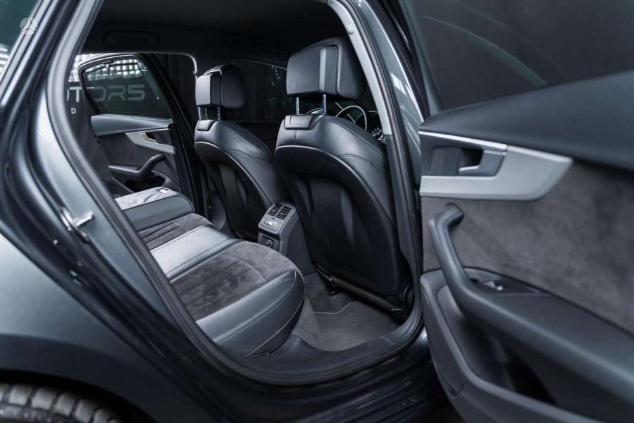 Grey Audi A4 2019 in Vilnius, with an engine capacity of 1.98 L and mileage of 99 thousand km for 23999 €, photo 31 on AUTOMOTO.COM.LV