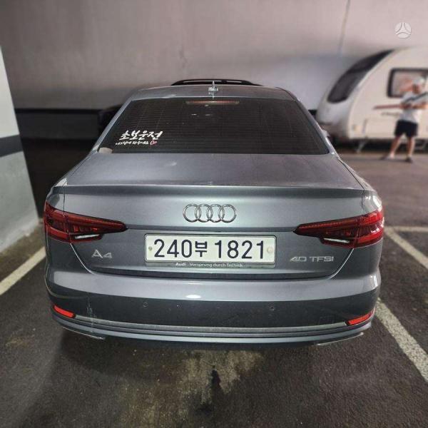 Grey Audi A4 2019 in Kaunas, with an engine capacity of 1.98 L and mileage of 96 thousand km for 15300 €, photo 7 on AUTOMOTO.COM.LV