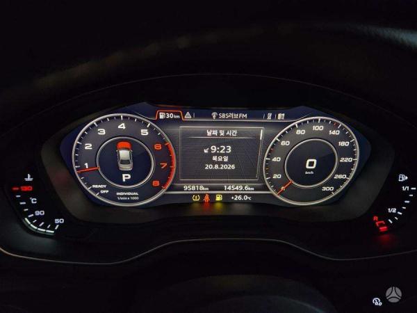 Grey Audi A4 2019 in Kaunas, with an engine capacity of 1.98 L and mileage of 96 thousand km for 15300 €, photo 10 on AUTOMOTO.COM.LV