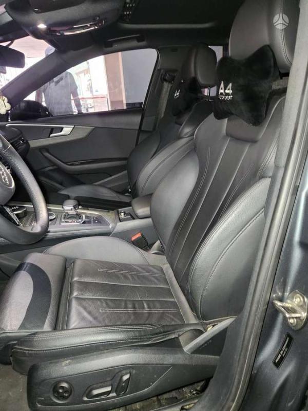 Grey Audi A4 2019 in Kaunas, with an engine capacity of 1.98 L and mileage of 96 thousand km for 15300 €, photo 11 on AUTOMOTO.COM.LV