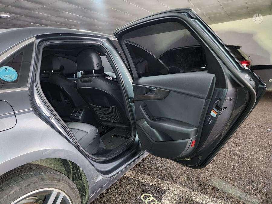 Grey Audi A4 2019 in Kaunas, with an engine capacity of 1.98 L and mileage of 96 thousand km for 15300 €, photo 16 on AUTOMOTO.COM.LV