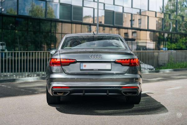 Grey Audi A4 2020 in Vilnius, with an engine capacity of 1.98 L and mileage of 98 thousand km for 22700 €, photo 6 on AUTOMOTO.COM.LV