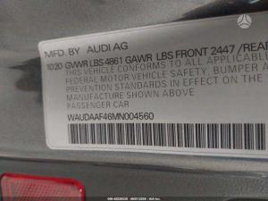 Pelēks Audi A4 2021 Klaipėda, ar dzinēja tilpumu 2.00 L un nobraukumu 100 tūkst. km par 9800 €, foto 13 vietnē AUTOMOTO.COM.LV