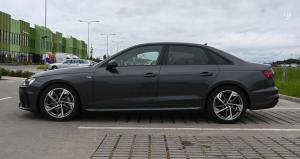 Grey Audi A4 2021 in Vilnius, with an engine capacity of 1.98 L and mileage of 72 thousand km for 24450 €, photo 9 on AUTOMOTO.COM.LV