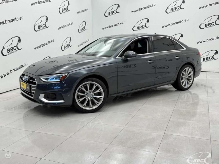 Pelēks Audi A4 2021 Viļņa, ar dzinēja tilpumu 1.98 L un nobraukumu 103 tūkst. km par 22900 €, foto 1 vietnē AUTOMOTO.COM.LV