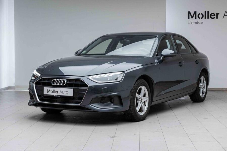 Grey Audi A4 2024 in Peetri, with an engine capacity of 2.00 L and mileage of 35 thousand km for 32200 €, photo 1 on AUTOMOTO.COM.LV