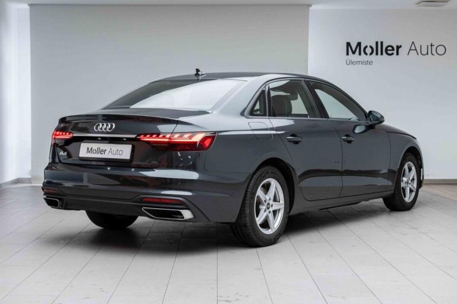 Grey Audi A4 2024 in Peetri, with an engine capacity of 2.00 L and mileage of 35 thousand km for 32200 €, photo 6 on AUTOMOTO.COM.LV