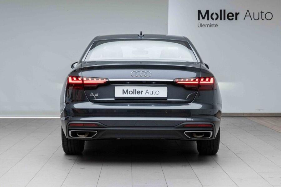 Grey Audi A4 2024 in Peetri, with an engine capacity of 2.00 L and mileage of 35 thousand km for 32200 €, photo 7 on AUTOMOTO.COM.LV
