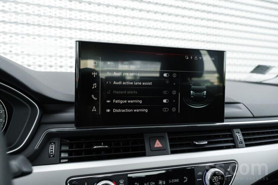 Pelēks Audi A4 2024 Rīga, ar dzinēja tilpumu 2.00 L un nobraukumu 23 tūkst. km par 33350 €, foto 22 vietnē AUTOMOTO.COM.LV