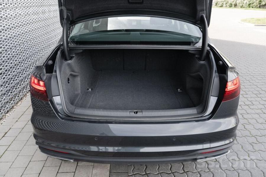 Pelēks Audi A4 2024 Rīga, ar dzinēja tilpumu 2.00 L un nobraukumu 23 tūkst. km par 33350 €, foto 26 vietnē AUTOMOTO.COM.LV