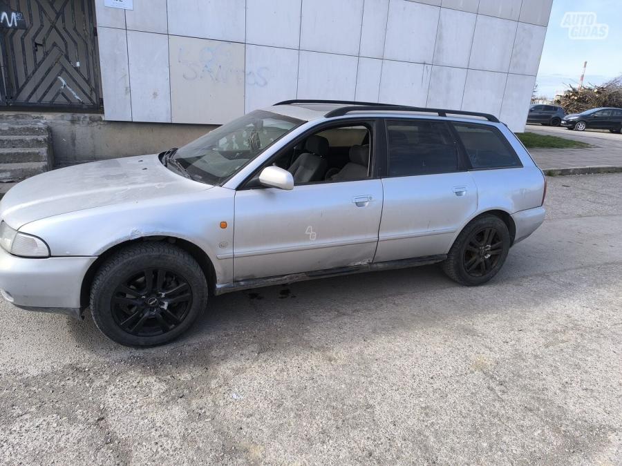 Grey Audi A4 1996 in Klaipeda, with an engine capacity of 1.90 L and mileage of 460 thousand km for 500 €, photo 1 on AUTOMOTO.COM.LV