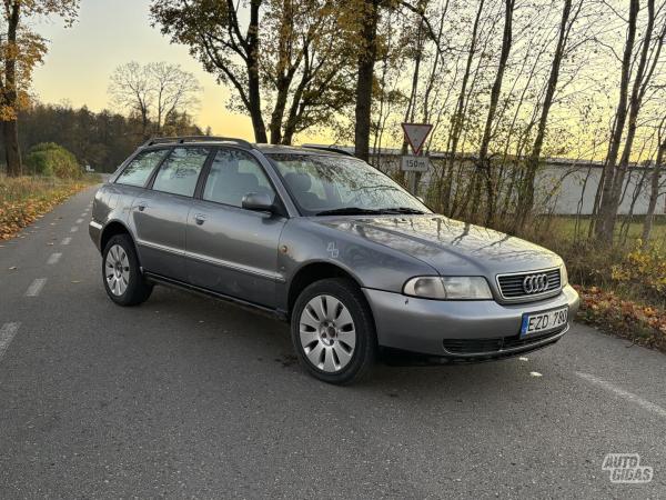 Серый Ауди А4 1996 в Утена, объемом двигателя 1.90 л и пробегом 283 тыс. км за 1100 €, фото 1 на AUTOMOTO.COM.LV