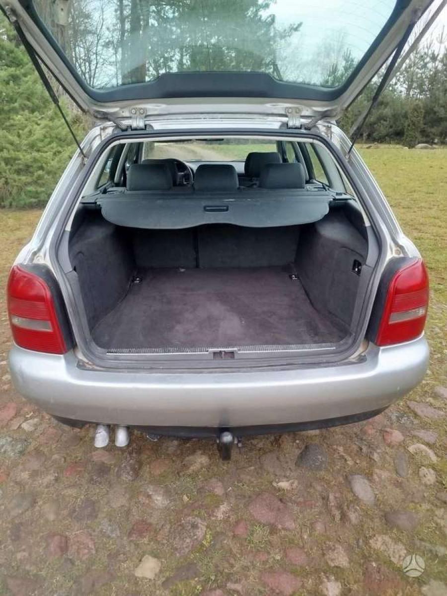 Grey Audi A4 1997 in Alytus, with an engine capacity of 1.90 L and mileage of 375 thousand km for 1800 €, photo 9 on AUTOMOTO.COM.LV