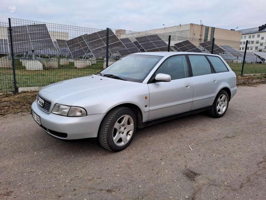 Grey Audi A4 1997 in Kaunas, with an engine capacity of 1.90 L and mileage of 514 thousand km for 1500 €, photo 1 on AUTOMOTO.COM.LV