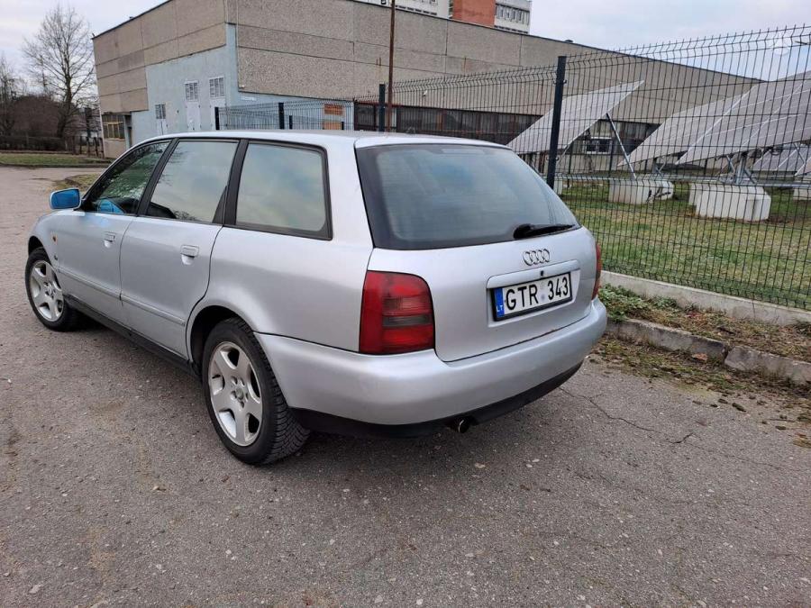 Grey Audi A4 1997 in Kaunas, with an engine capacity of 1.90 L and mileage of 514 thousand km for 1500 €, photo 2 on AUTOMOTO.COM.LV