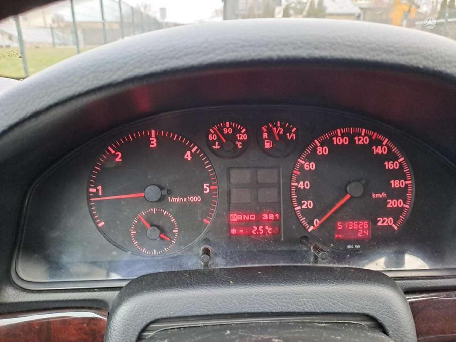 Grey Audi A4 1997 in Kaunas, with an engine capacity of 1.90 L and mileage of 514 thousand km for 1500 €, photo 11 on AUTOMOTO.COM.LV