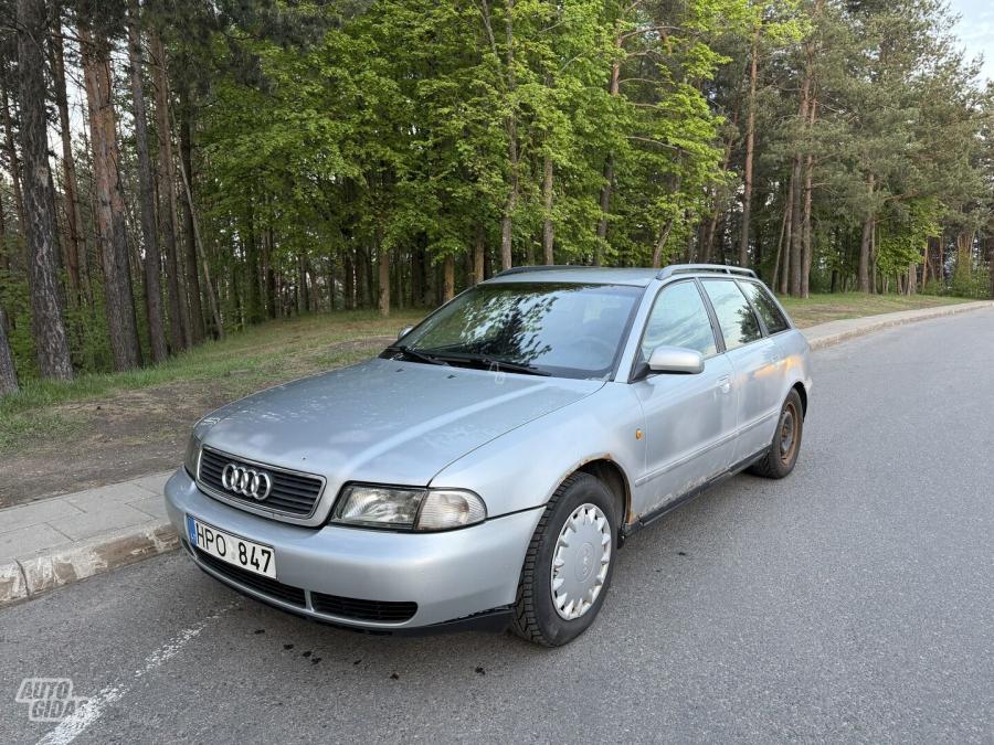 Pelēks Audi A4 1998 Viļņa, ar dzinēja tilpumu 1.90 L un nobraukumu 434 tūkst. km par 400 €, foto 1 vietnē AUTOMOTO.COM.LV