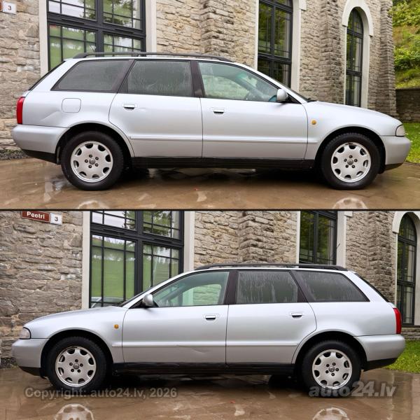 Grey Audi A4 1998 in Tallinn, with an engine capacity of 1.80 L and mileage of 300 thousand km for 1499 €, photo 6 on AUTOMOTO.COM.LV