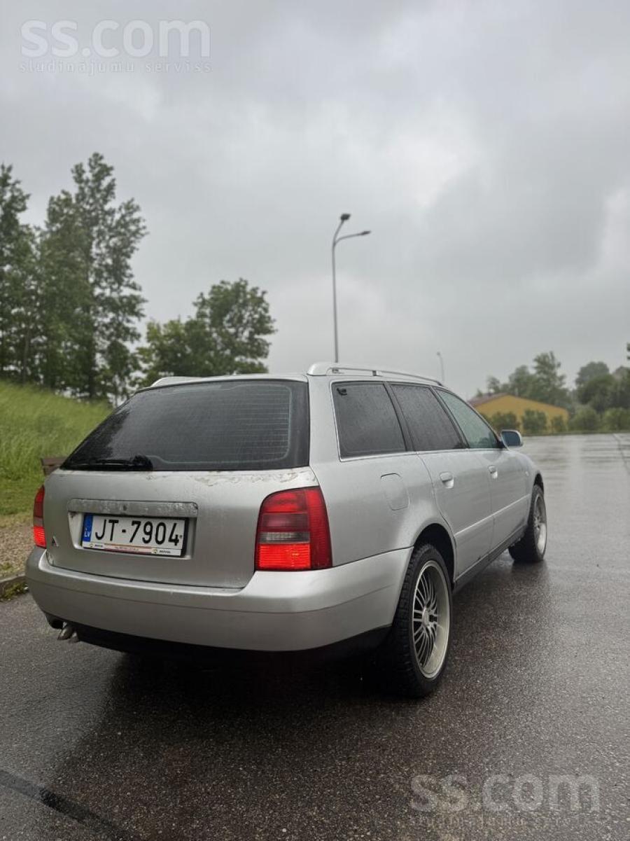 Grey Audi A4 1999 in Tukums, with an engine capacity of 1.90 L and mileage of 341 thousand km for 4800 €, photo 2 on AUTOMOTO.COM.LV