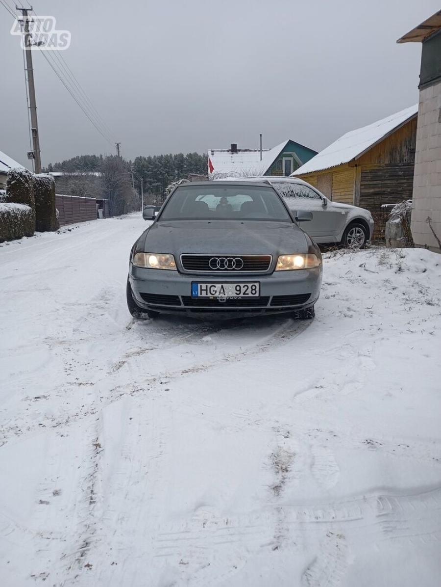 Grey Audi A4 1999 in Druskininkai, with an engine capacity of 1.90 L and mileage of 320 thousand km for 1050 €, photo 1 on AUTOMOTO.COM.LV