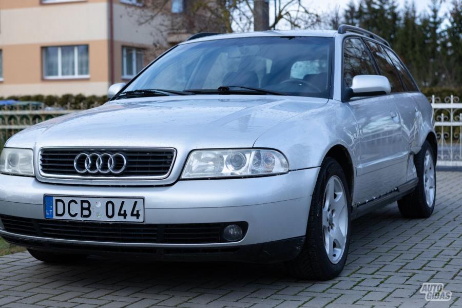 Pelēks Audi A4 1999 Kauņa, ar dzinēja tilpumu 1.90 L un nobraukumu 307 tūkst. km par 699 €, foto 5 vietnē AUTOMOTO.COM.LV