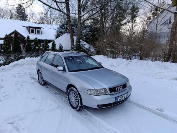 Grey Audi A4 1999 in Prienai, with an engine capacity of 1.90 L and mileage of 395 thousand km for 1200 €, photo 2 on AUTOMOTO.COM.LV