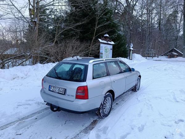 Grey Audi A4 1999 in Prienai, with an engine capacity of 1.90 L and mileage of 395 thousand km for 1200 €, photo 3 on AUTOMOTO.COM.LV