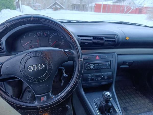Grey Audi A4 1999 in Prienai, with an engine capacity of 1.90 L and mileage of 395 thousand km for 1200 €, photo 5 on AUTOMOTO.COM.LV