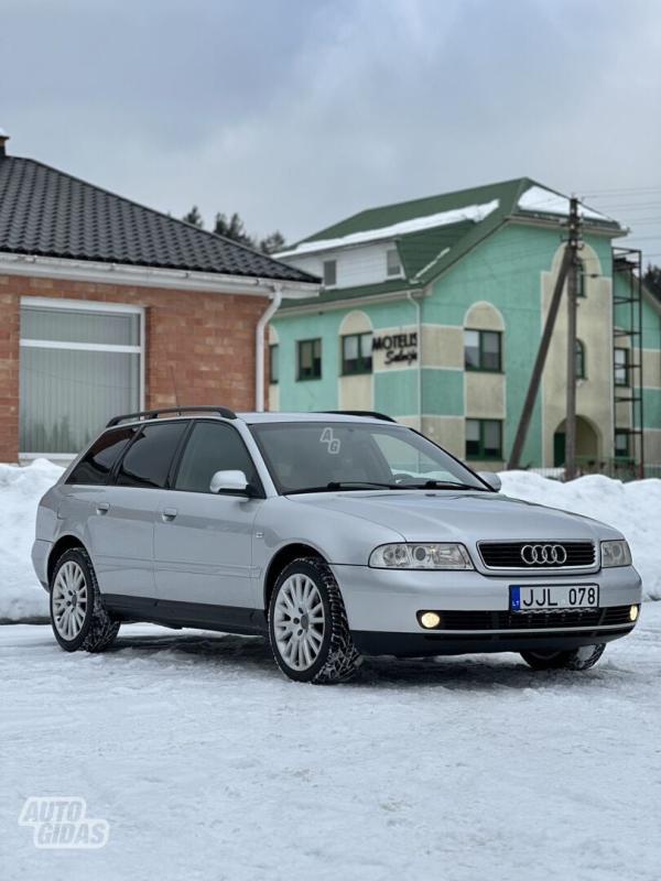 Grey Audi A4 1999 in Vilnius, with an engine capacity of 1.90 L and mileage of 239 thousand km for 1799 €, photo 1 on AUTOMOTO.COM.LV